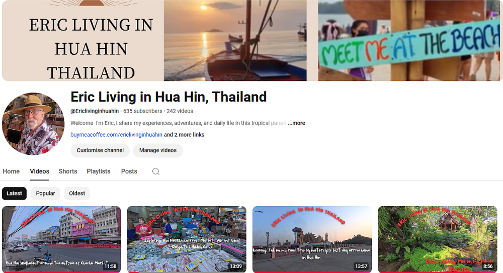 Eric Living In Hua Hin Thailand & Eric In Thailand Visits Temples ...